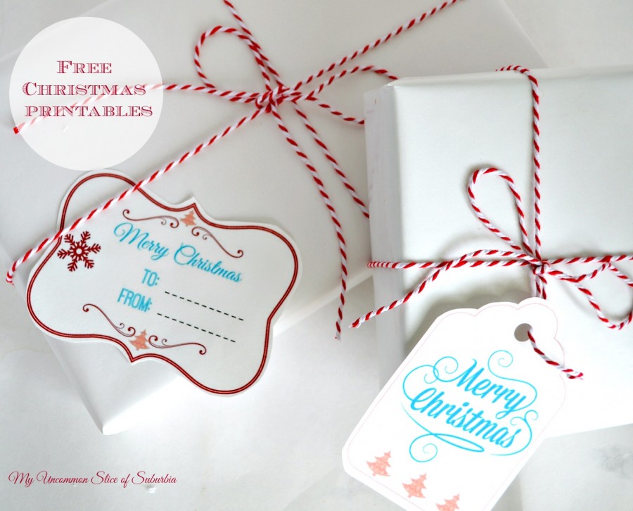 Simple Christmas Wrapping and Free Printable