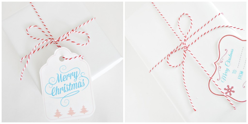 Simple Christmas Wrapping and Free Printable