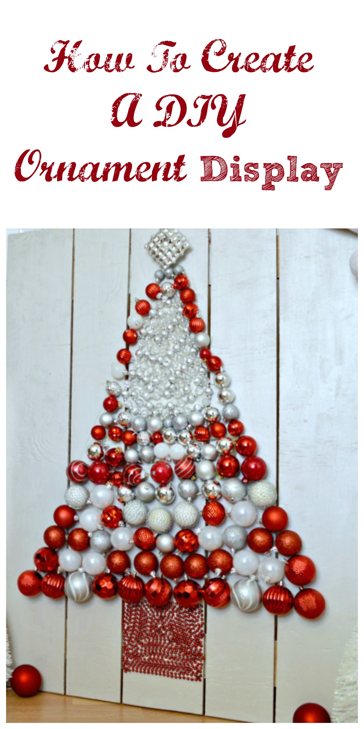 DIY Christmas Tree Ornament Display - My Uncommon Slice of Suburbia