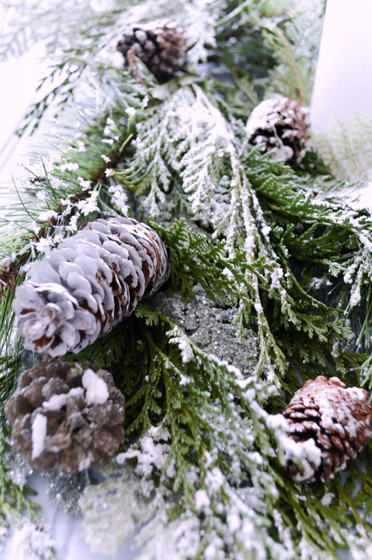 How To Make DIY Snow Covered Pinecones - My Uncommon Slice of Suburbia