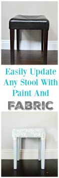 Painted And Upholstered Stool Makeover - My Uncommon Slice of Suburbia