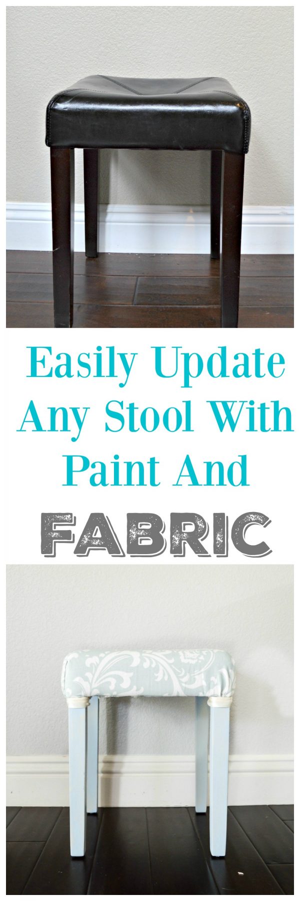 Painted And Upholstered Stool Makeover - My Uncommon Slice of Suburbia