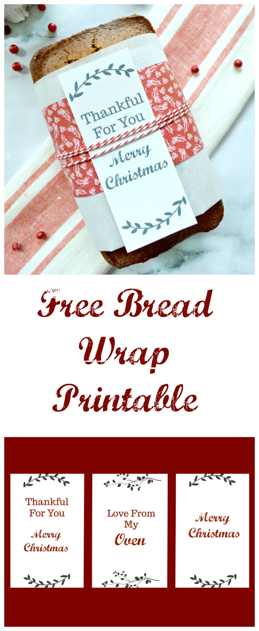 Bread Wrapper Free Printable - My Uncommon Slice of Suburbia