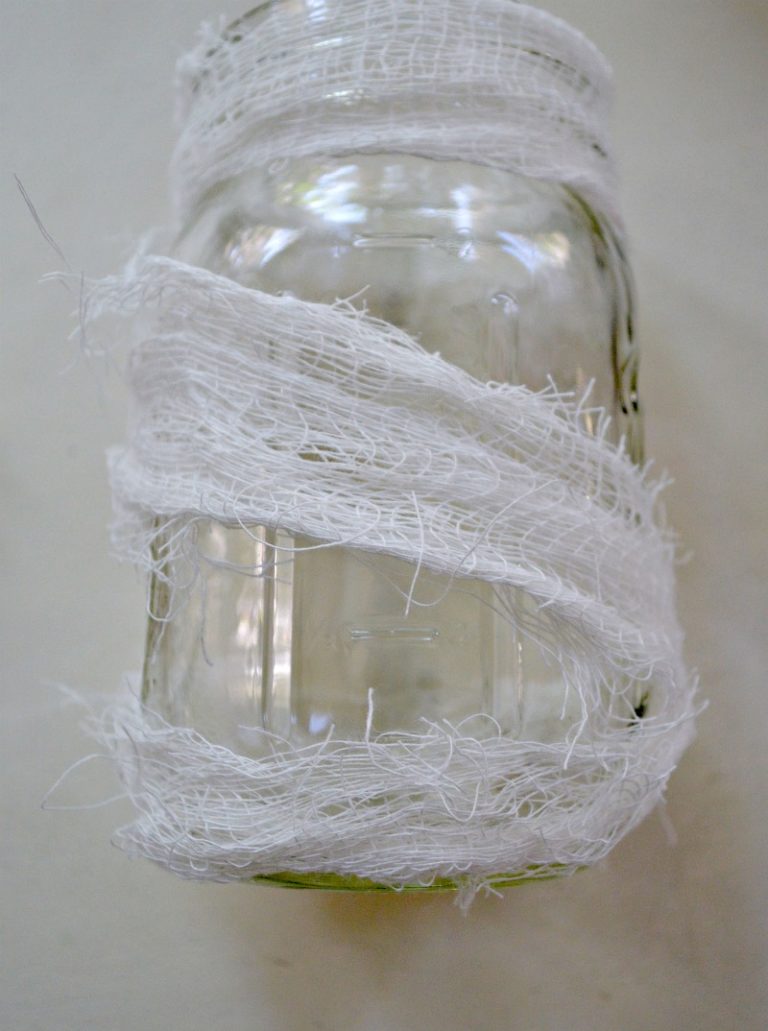 Cheesecloth Mummy Lanterns - My Uncommon Slice of Suburbia