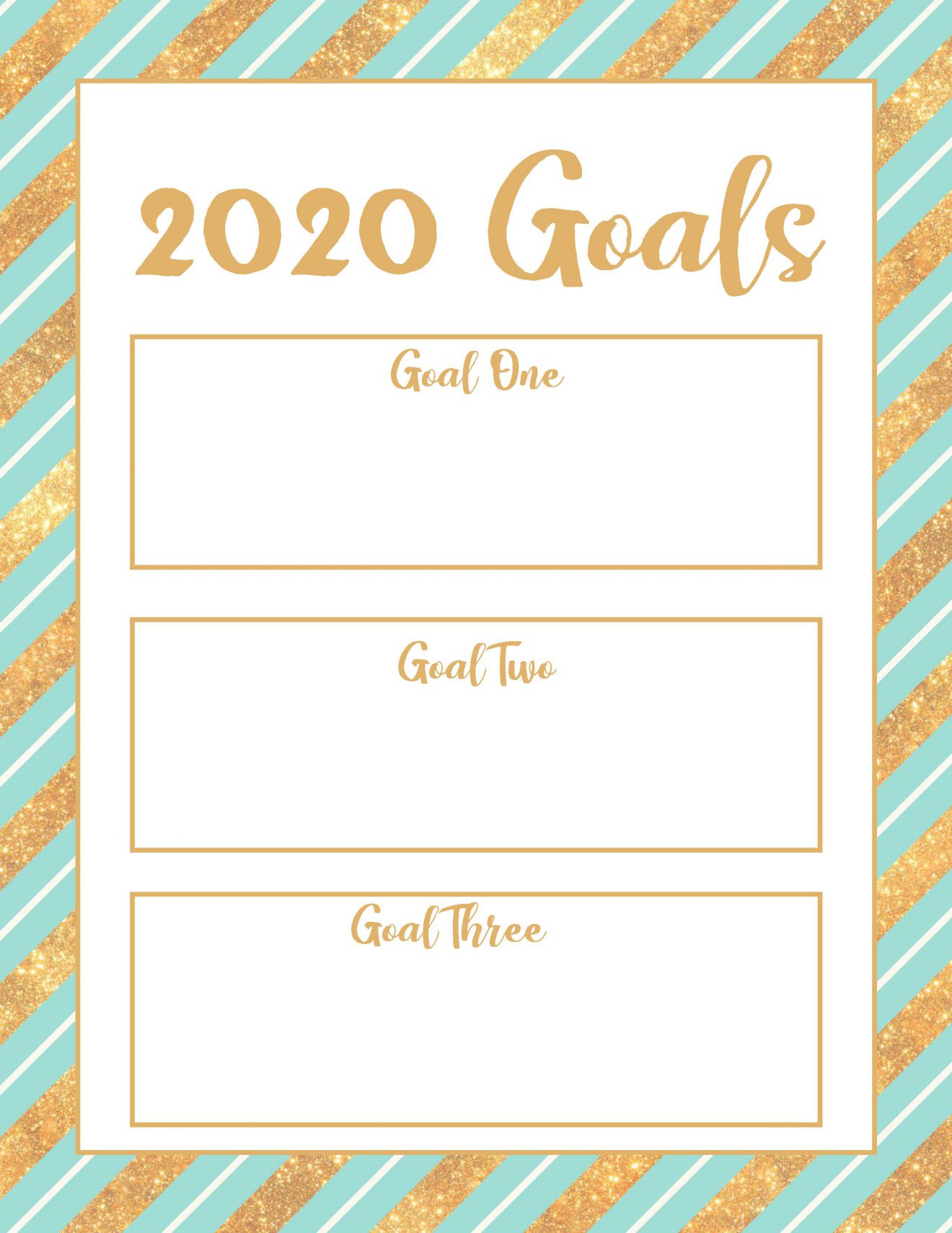 2020 New Year Goal Planner - My Uncommon Slice of Suburbia