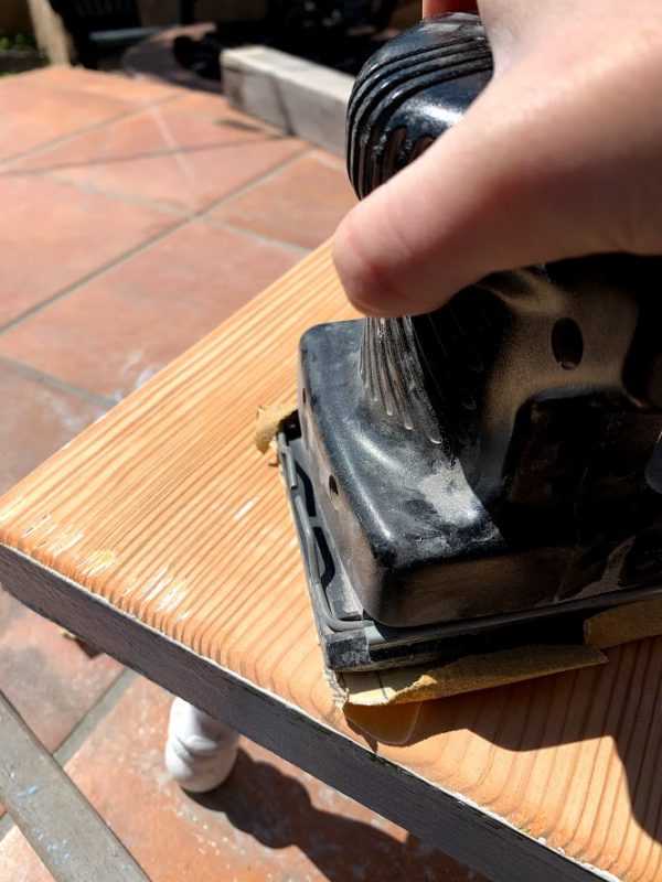 Gold Dipped Step Stool Makeover - My Uncommon Slice of Suburbia