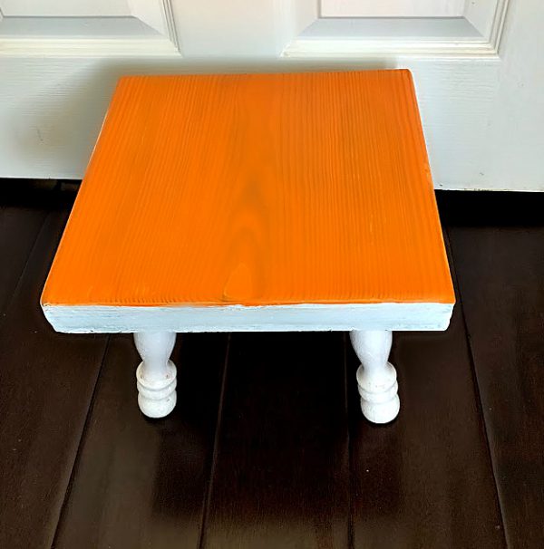 Gold Dipped Step Stool Makeover - My Uncommon Slice of Suburbia