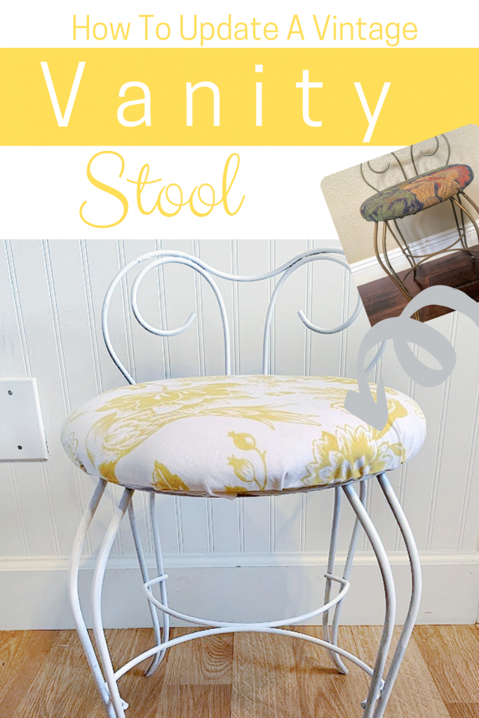 Vintage Vanity Stool Makeover - My Uncommon Slice of Suburbia