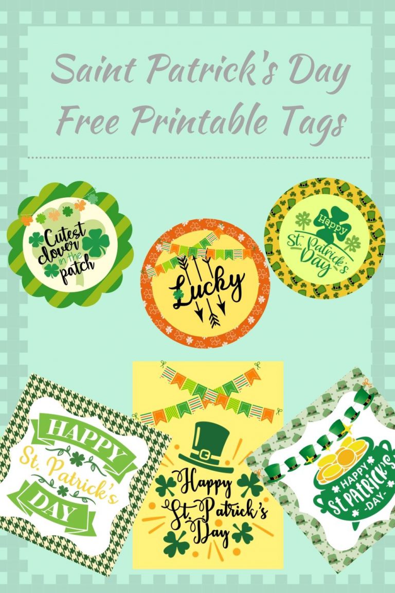 Saint Patrick's Day Free Printable Tags - My Uncommon Slice of Suburbia