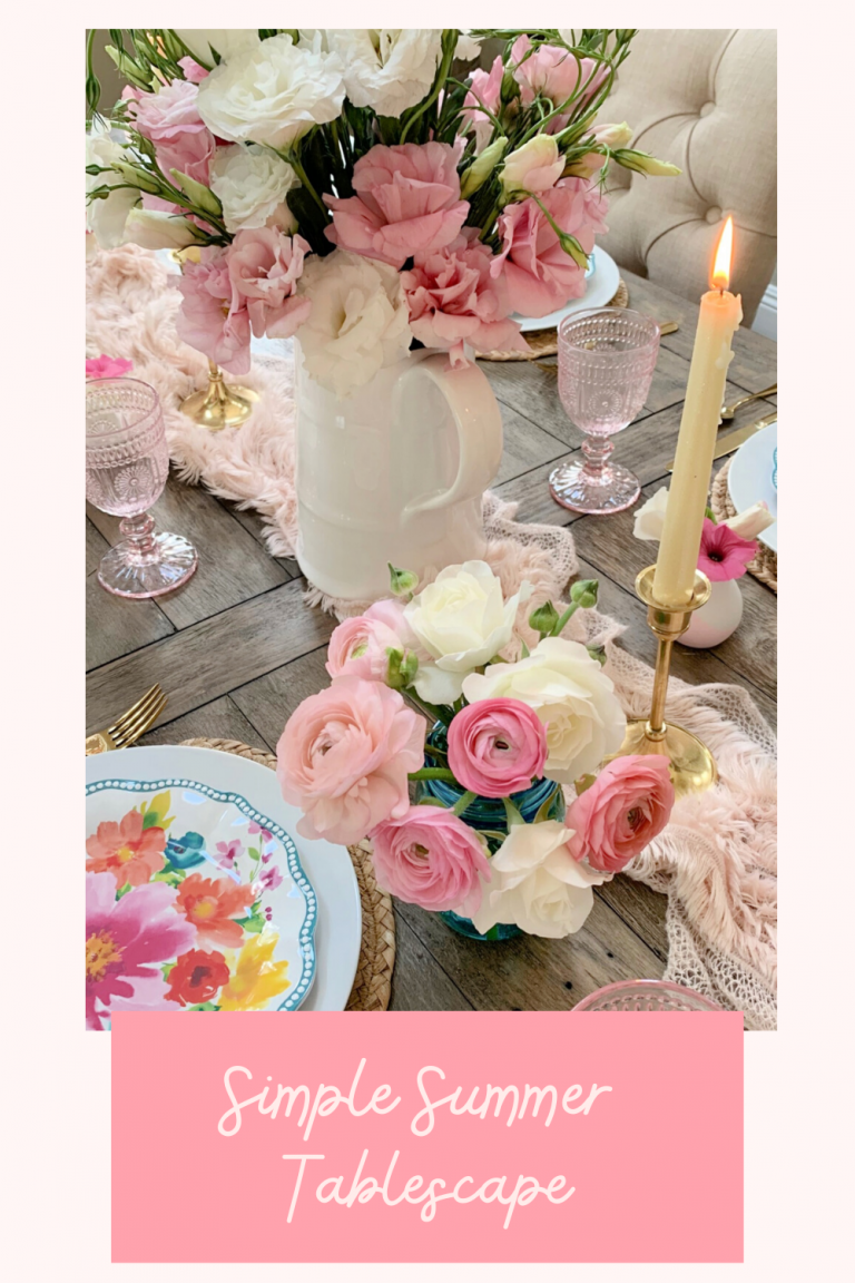 Simple Summer Tablescape - My Uncommon Slice of Suburbia