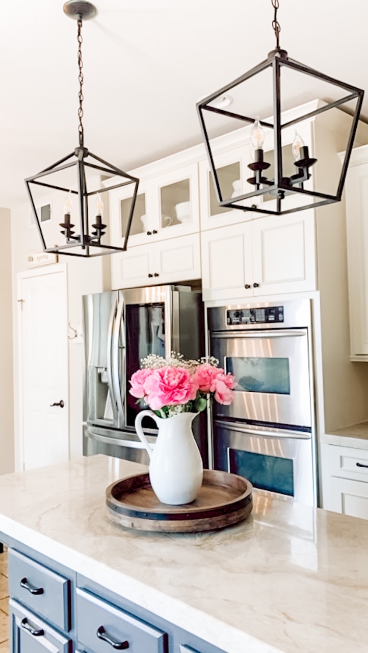 Updated Kitchen with new farmhouse lighting from Home Decorators ...