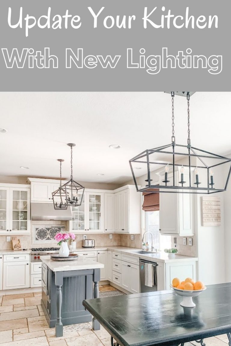 Updating The Kitchen With New Light Fixtures - My Uncommon Slice of ...