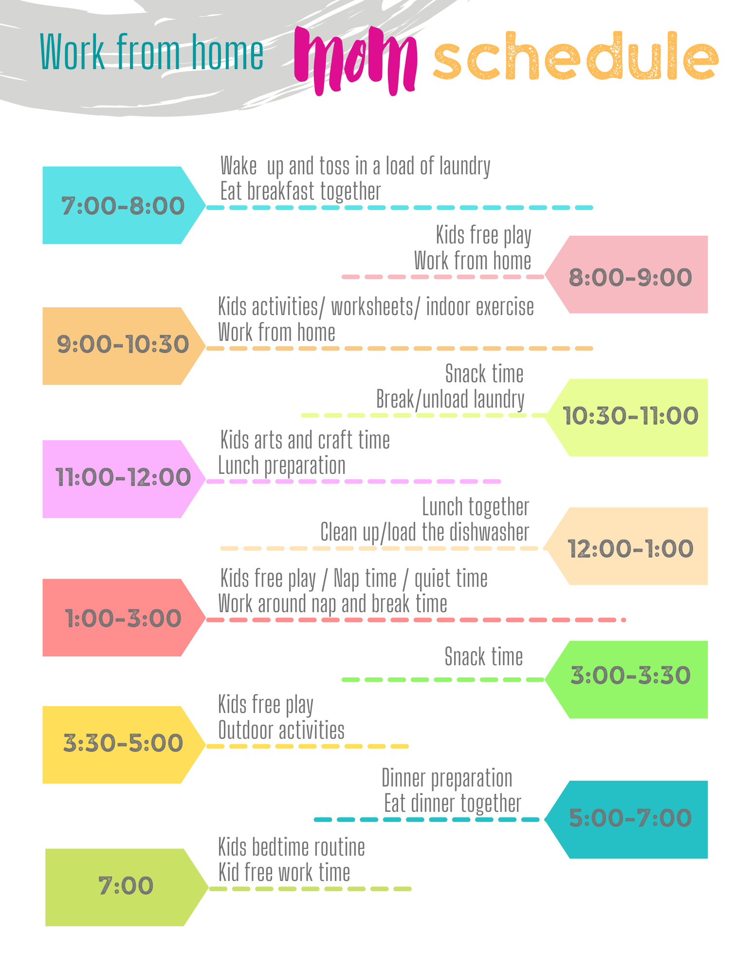 Work From Home Mom Schedule - My Uncommon Slice of Suburbia