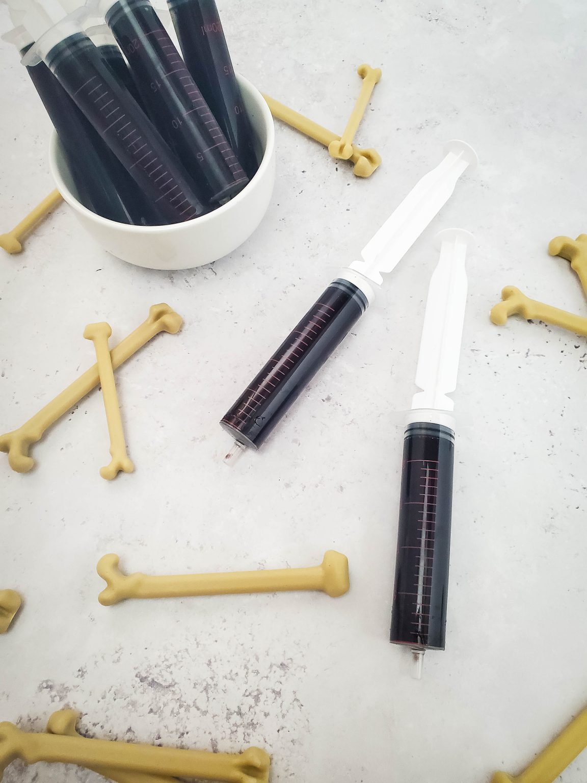 Halloween Jello Syringes-Swamp Sludge - My Uncommon Slice of Suburbia