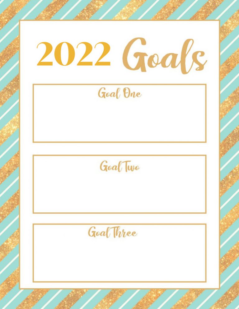 2022 New Year Goal Planner *Free Printable - My Uncommon Slice of Suburbia