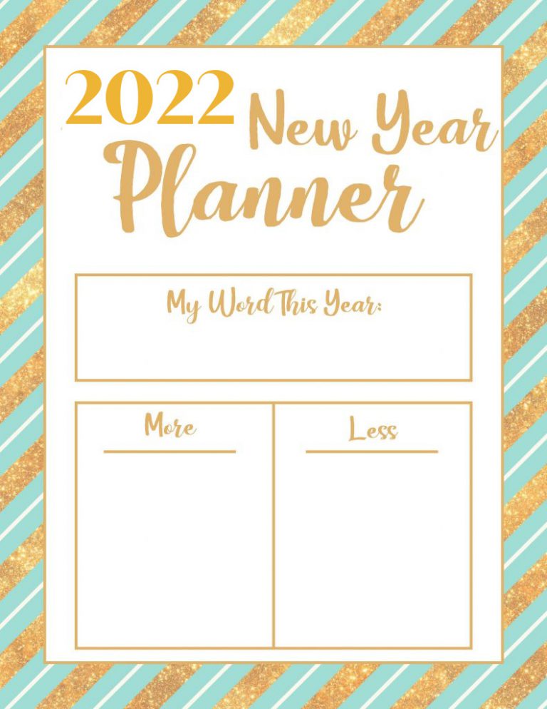 2022 New Year Goal Planner *Free Printable - My Uncommon Slice of Suburbia