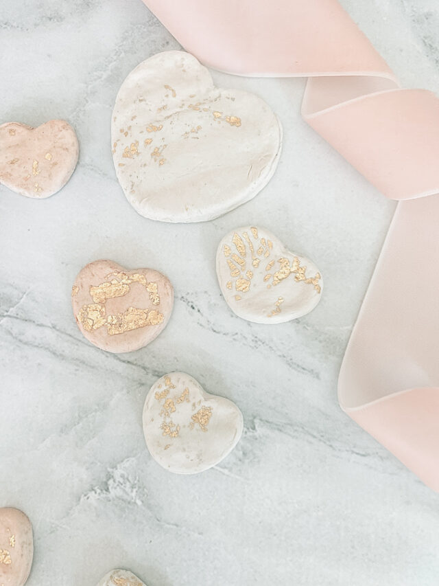 air dry clay hearts for Valentines day - My Uncommon Slice of Suburbia