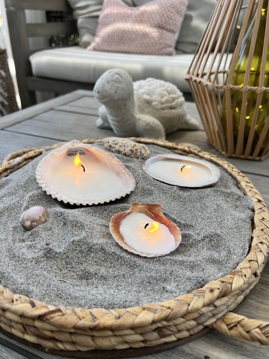 How to Make Easy DIY Seashell Candles - My Uncommon Slice of Suburbia