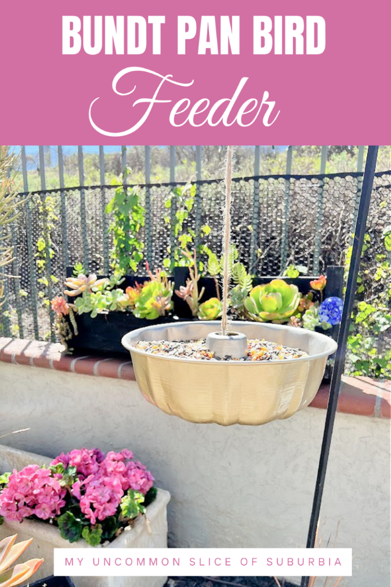How to Make a Bundt Pan Bird Feeder - My Uncommon Slice of Suburbia