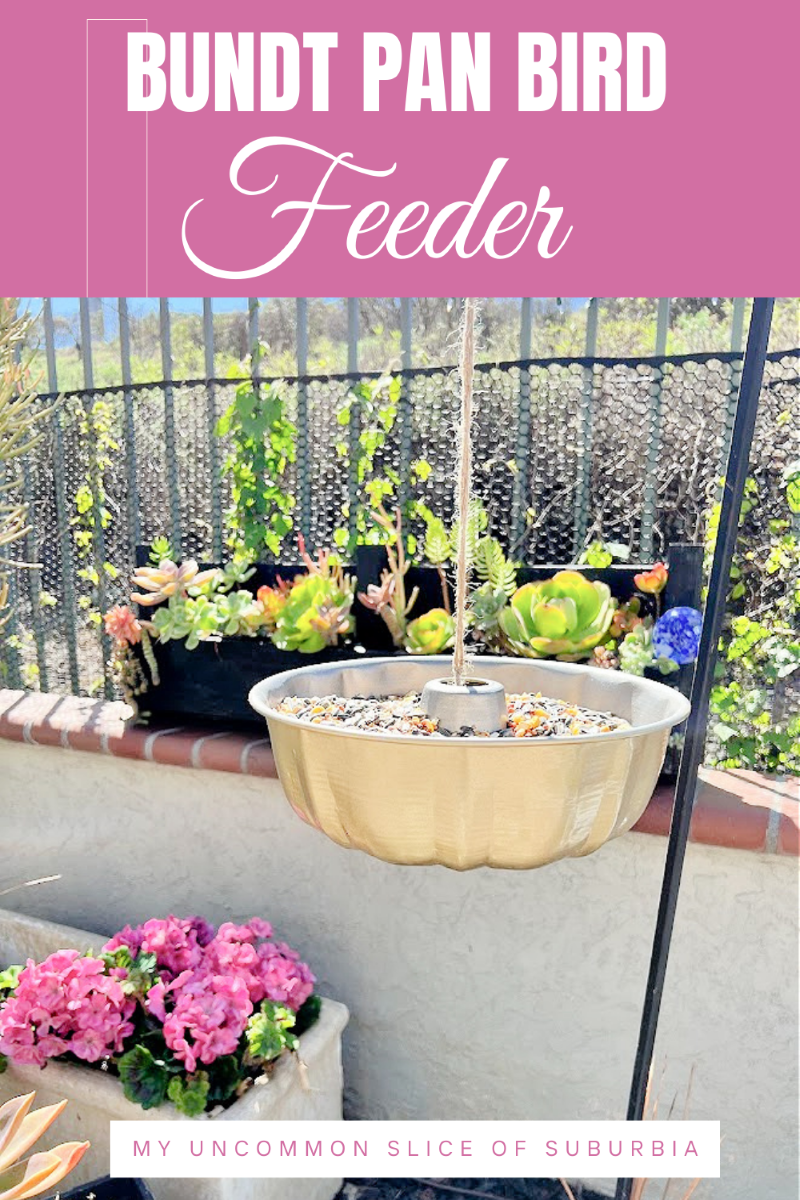 Bundt Pan Bird Feeder blog post - My Uncommon Slice of Suburbia