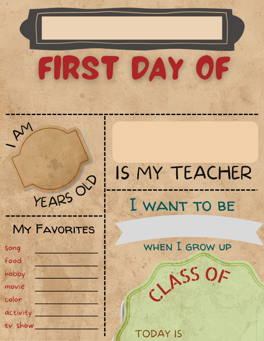 Free Printable First Day of School Signs - My Uncommon Slice of Suburbia