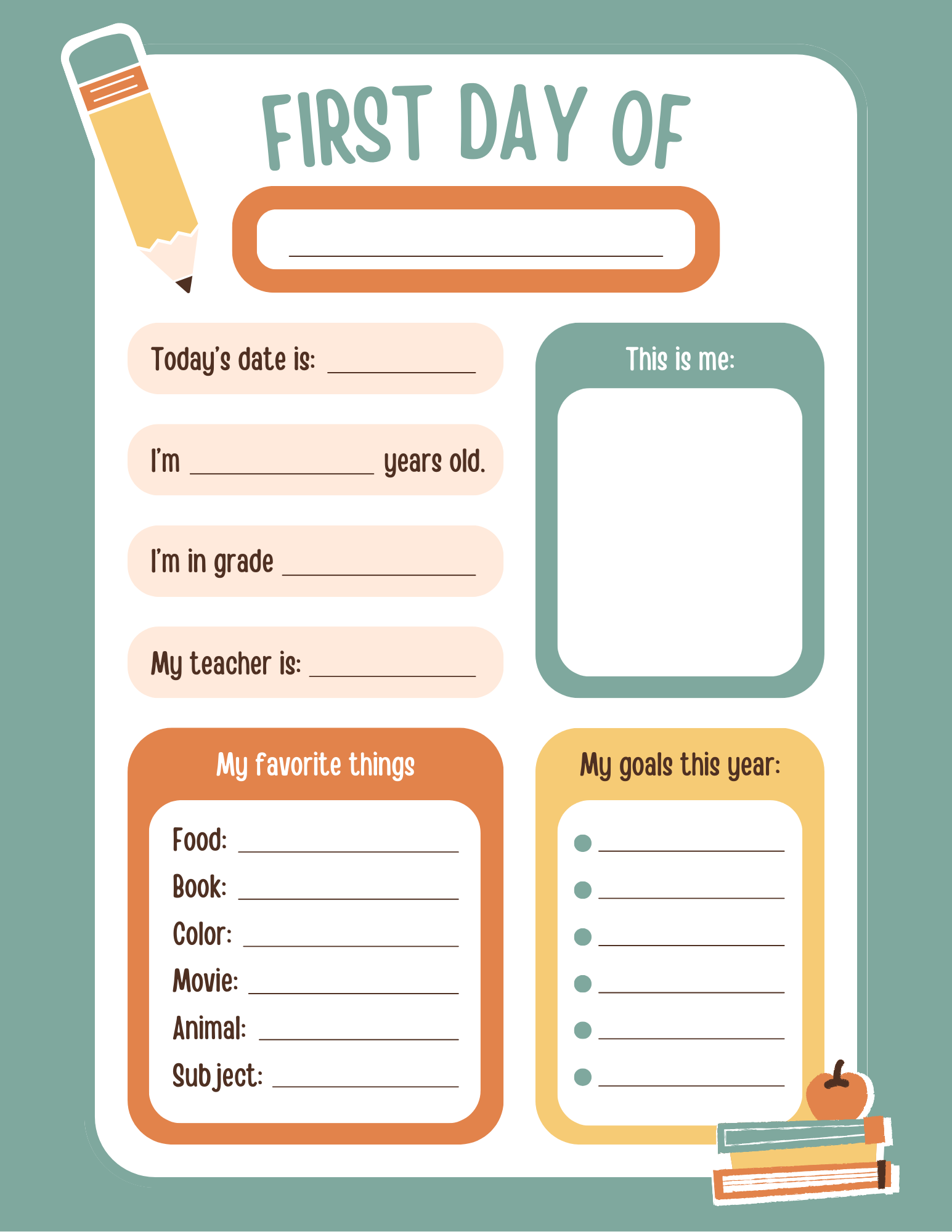 Free Printable First Day of School Signs - My Uncommon Slice of Suburbia