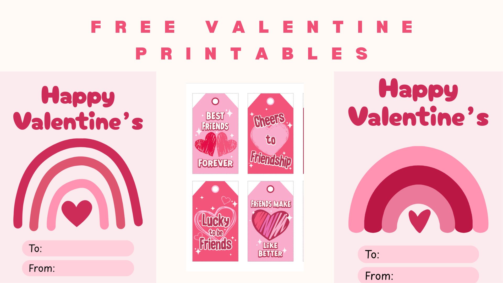 Free Printable Valentine’s Day Gift Tags and Cards - My Uncommon Slice ...