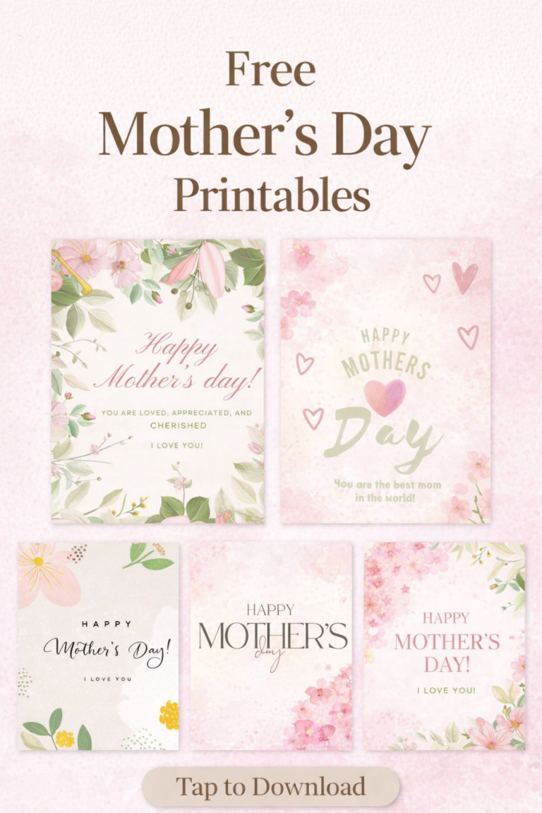 Free Printable Mother’s Day Cards - My Uncommon Slice of Suburbia